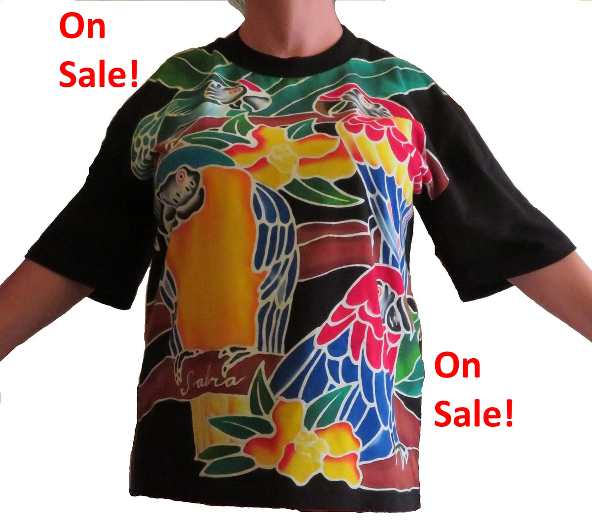 Hand-painted Batik Clothing – Parrot Addict