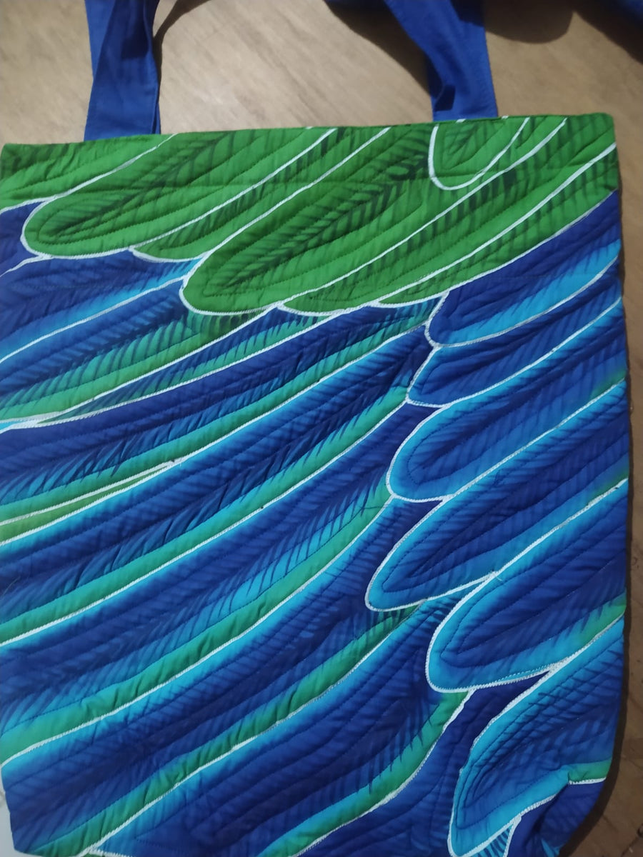 Feathers Galore! Handpainted Batik Shoulder Bag – Parrot Addict